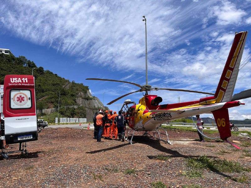 Idoso Cai Em Vala De 4 Metros E é Socorrido Por Helicóptero Na Grande